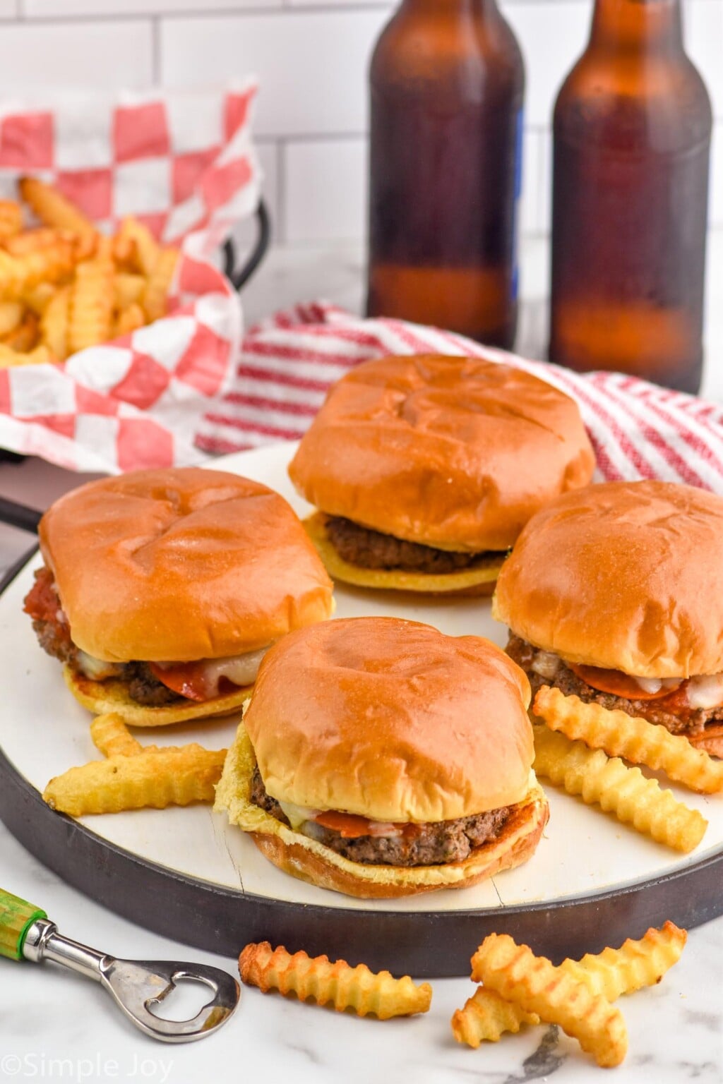 Easy Pizza Burgers - Simple Joy