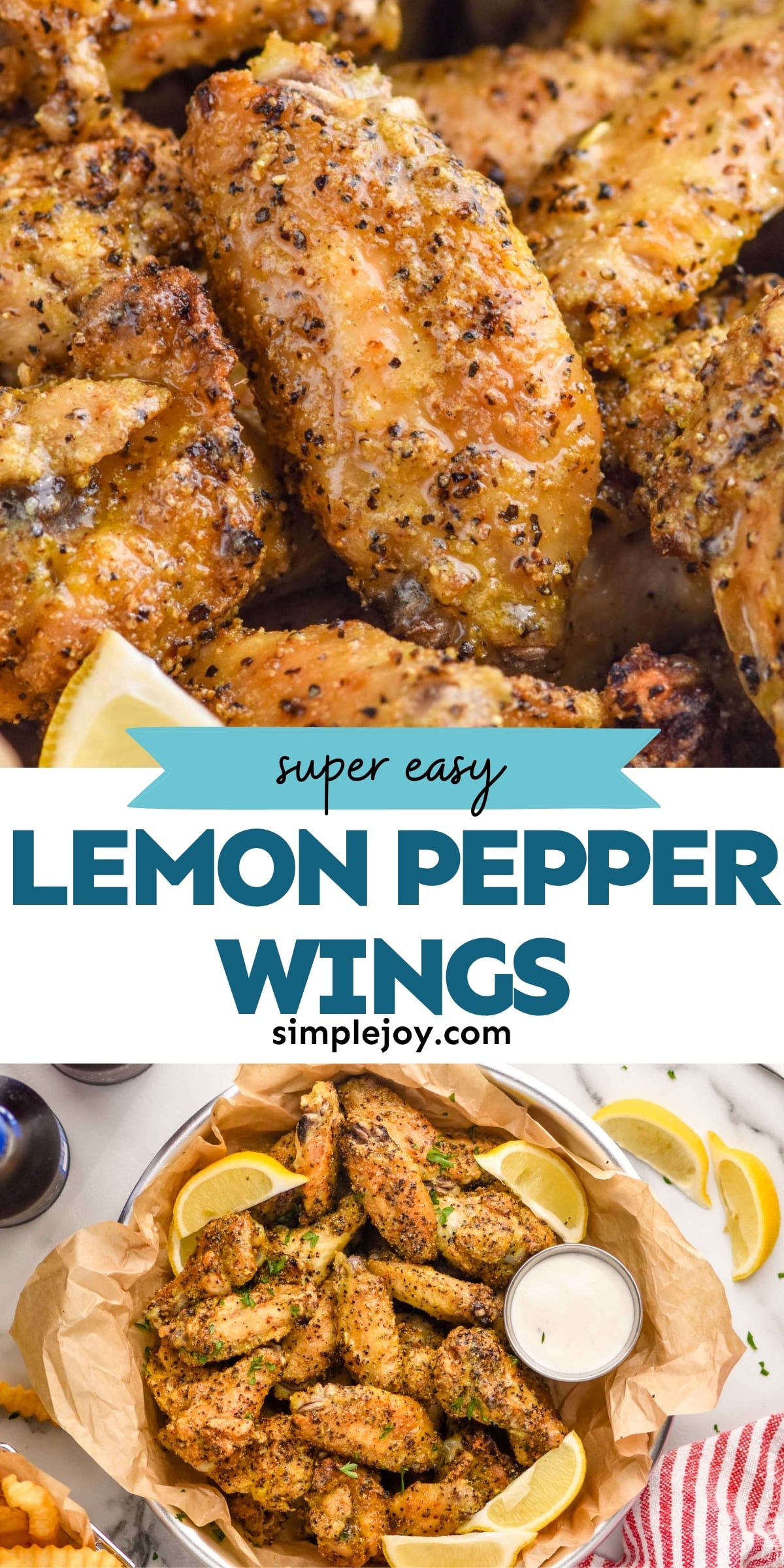 Easy Lemon Pepper Wings - Simple Joy
