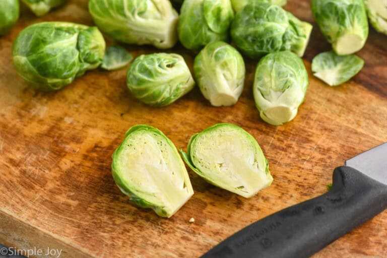 How to Cut Brussel Sprouts - Simple Joy