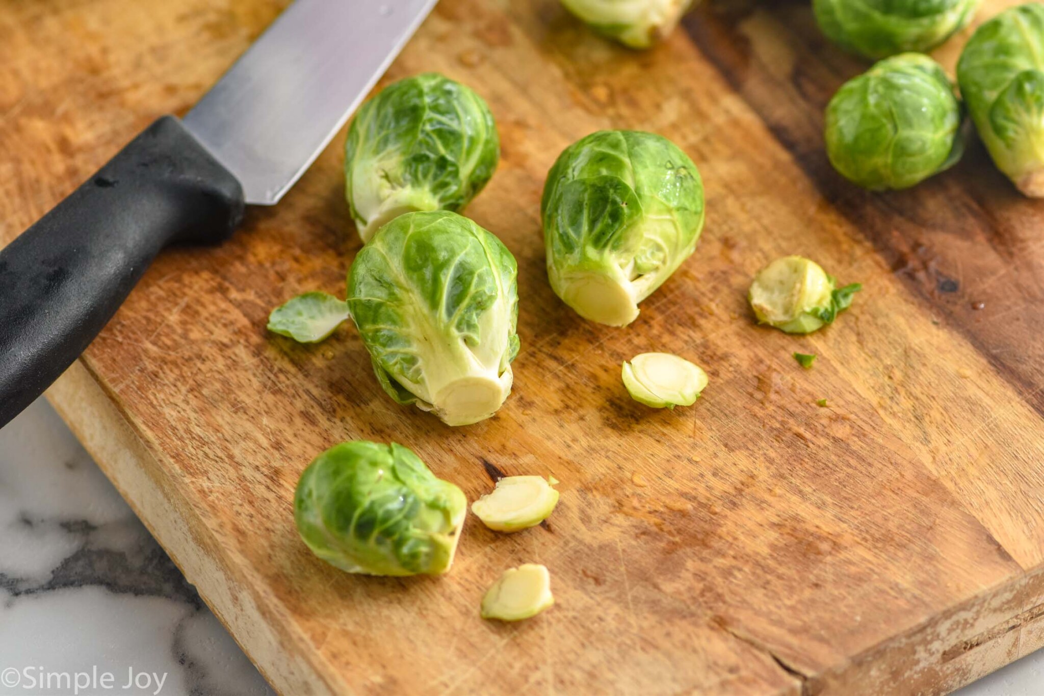 How to Cut Brussel Sprouts - Simple Joy
