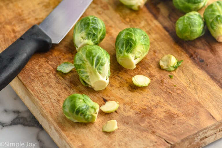 How to Cut Brussel Sprouts - Simple Joy