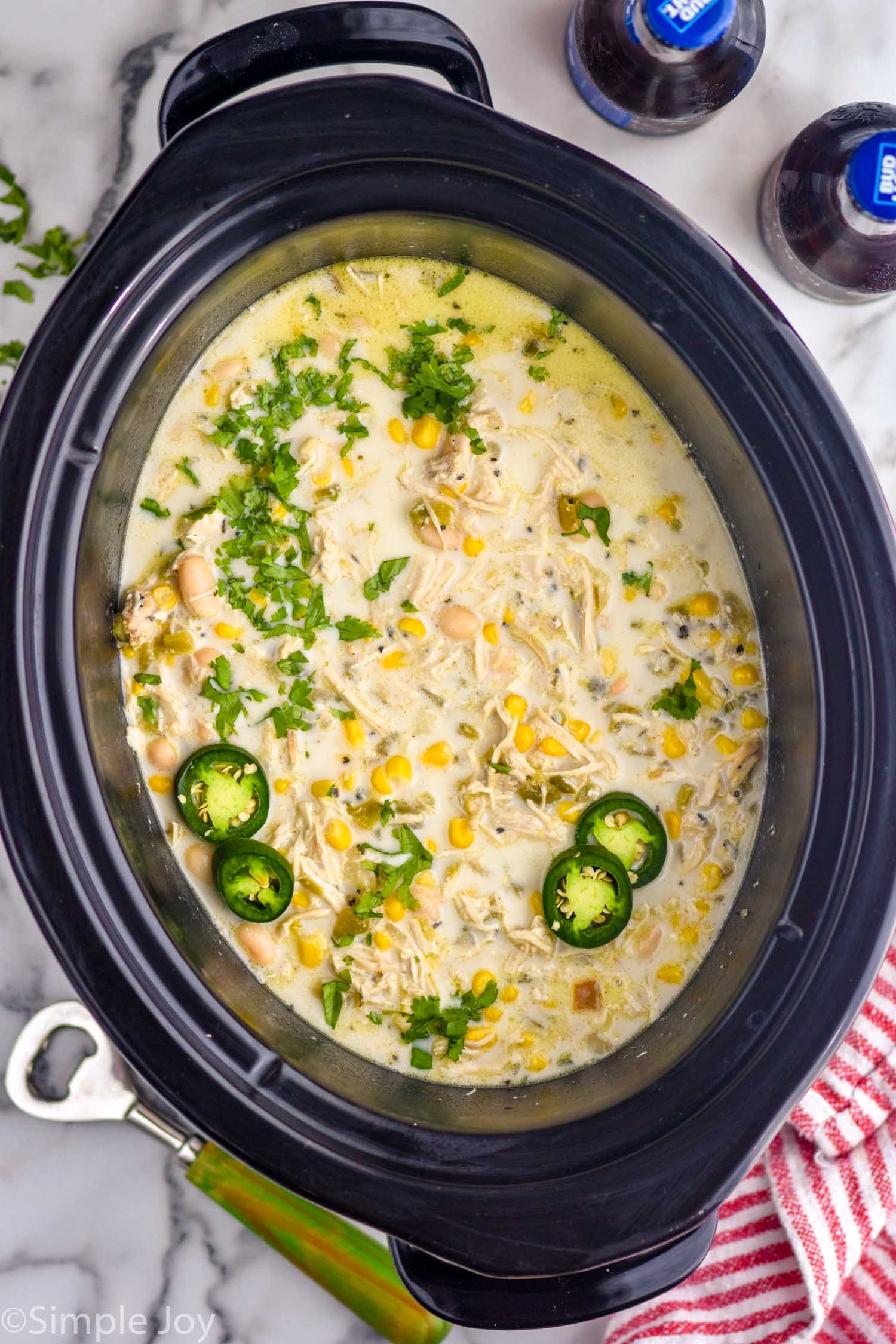Crockpot White Chicken Chili - Simple Joy