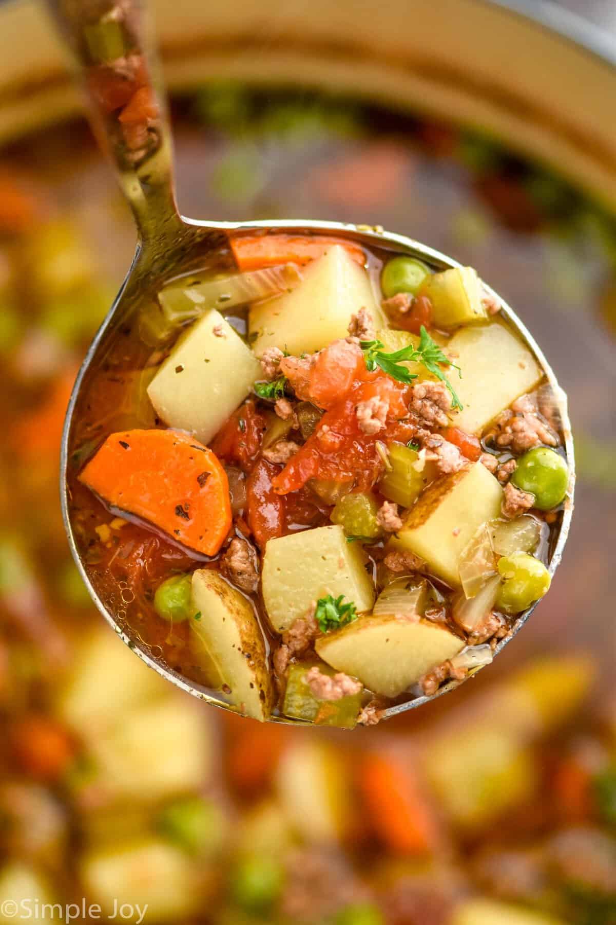 Vegetable Beef Soup - Simple Joy