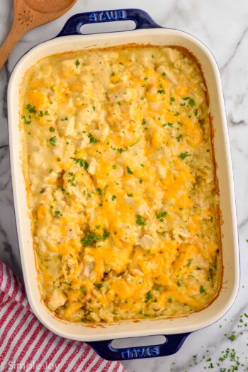 Cheesy Chicken and Rice Casserole - Simple Joy