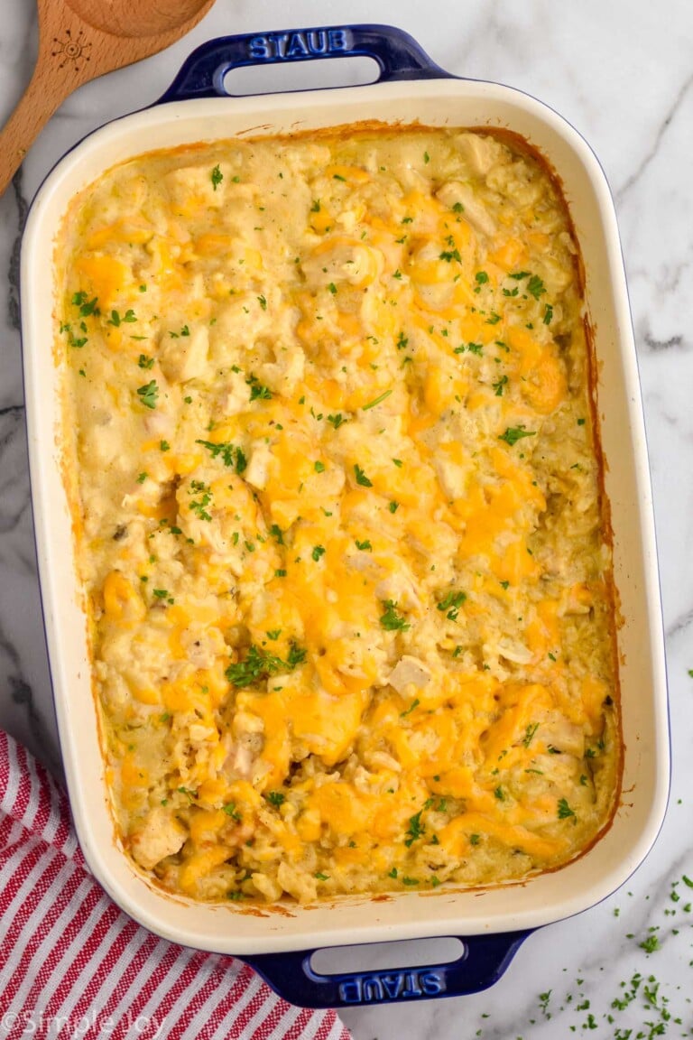 Cheesy Chicken and Rice Casserole - Simple Joy