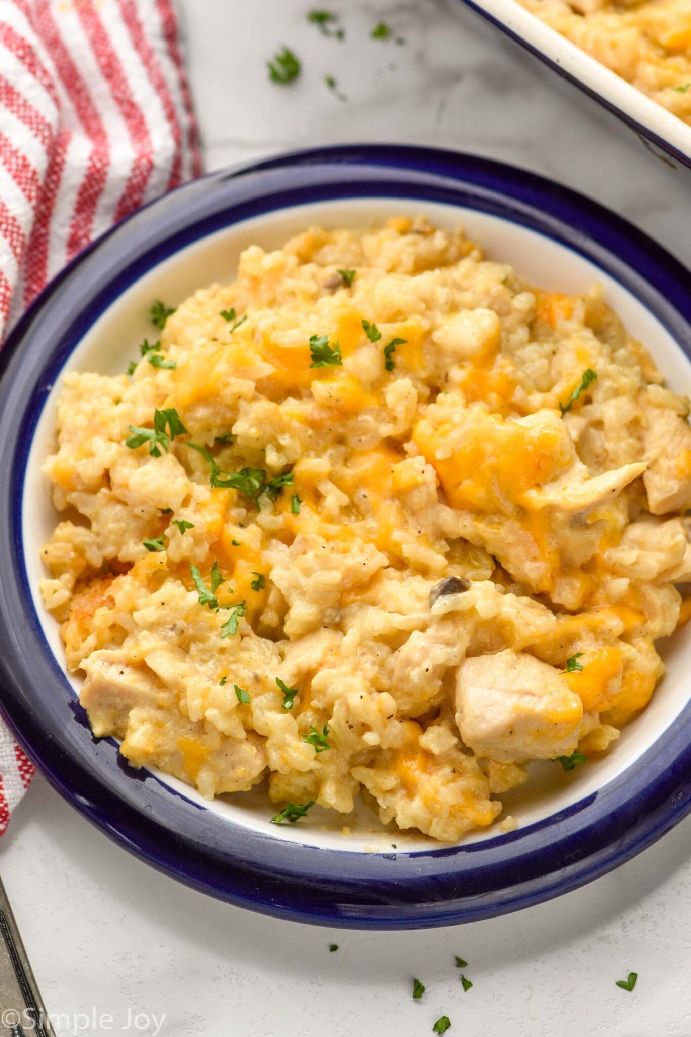 Cheesy Chicken and Rice Casserole - Simple Joy