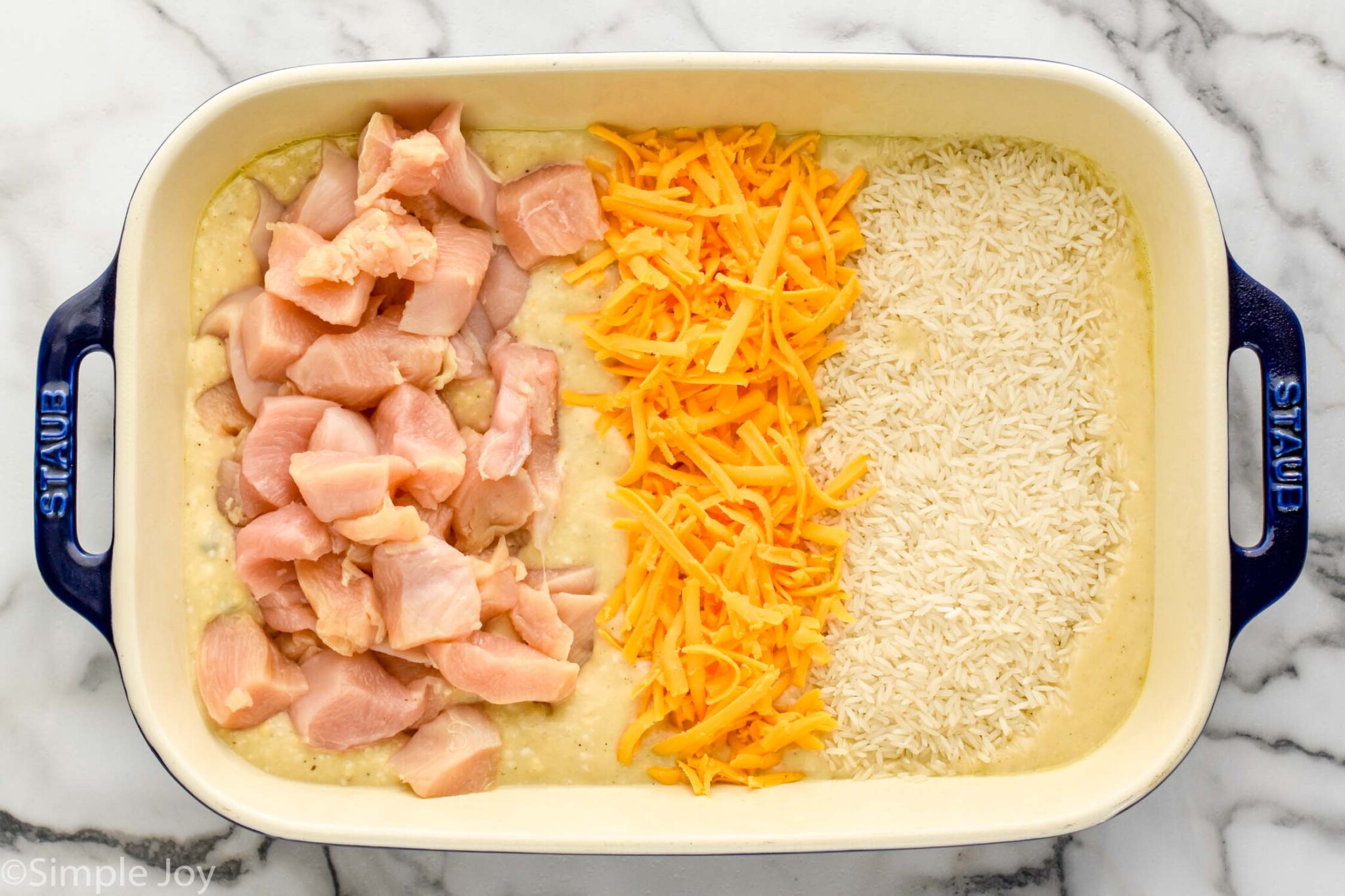 Cheesy Chicken and Rice Casserole - Simple Joy
