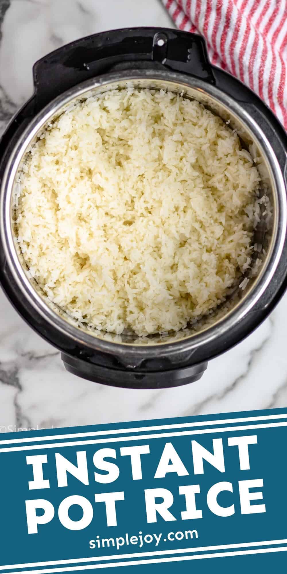 Instant Pot Rice - Simple Joy
