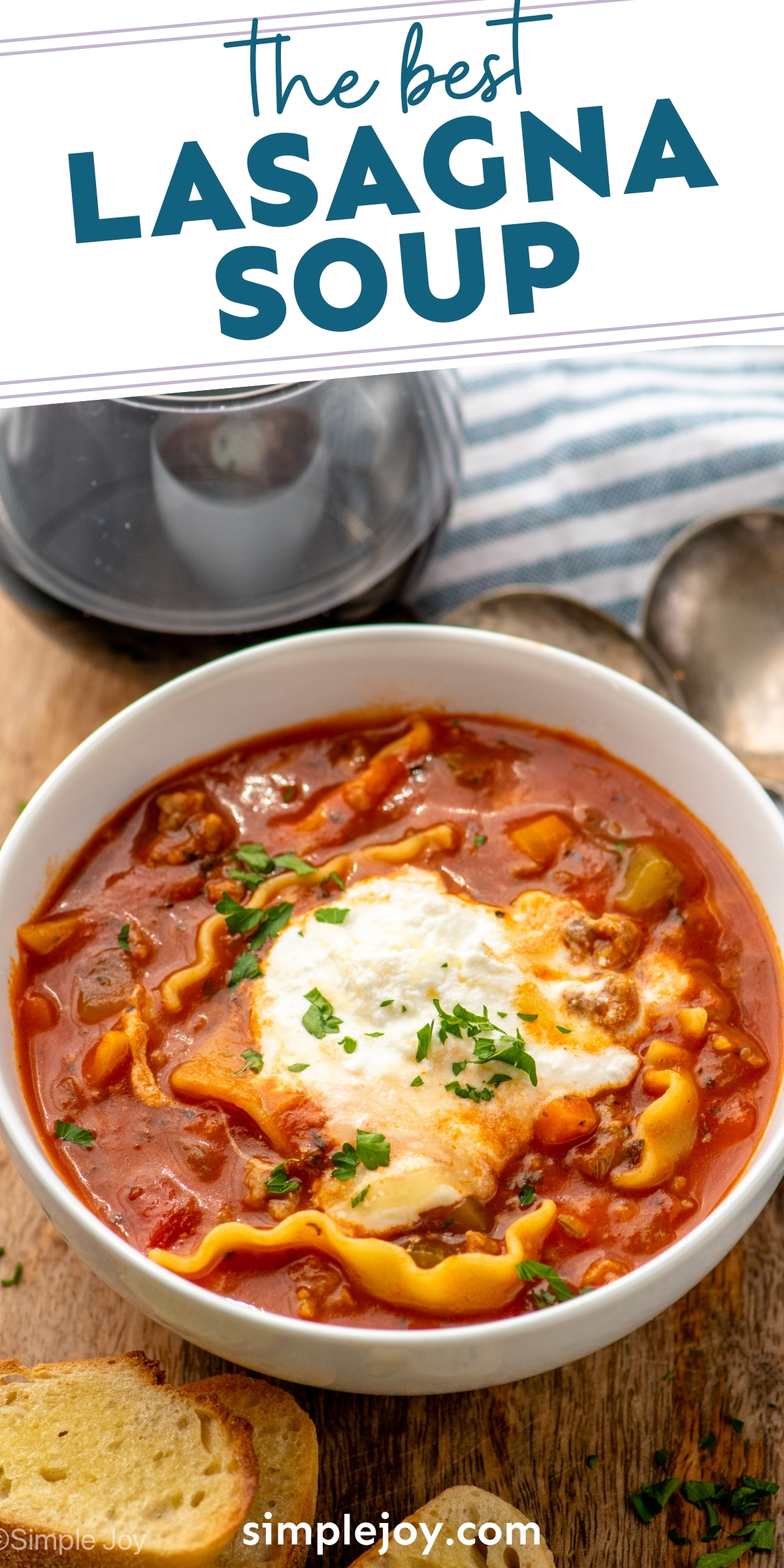 Easy Lasagna Soup Recipe - Simple Joy