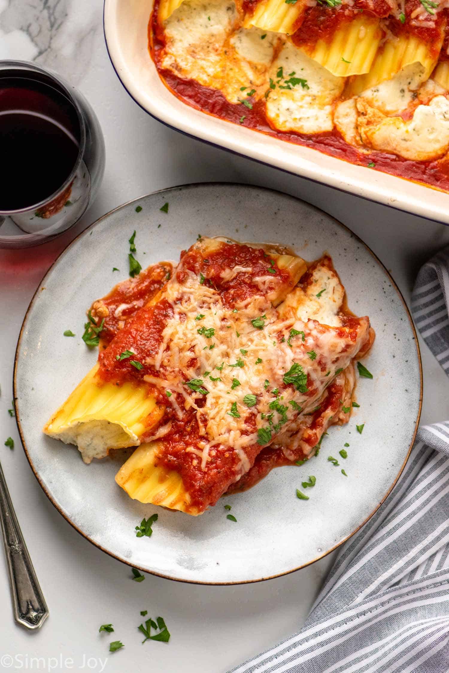 Delicious Cheese Manicotti - Simple Joy