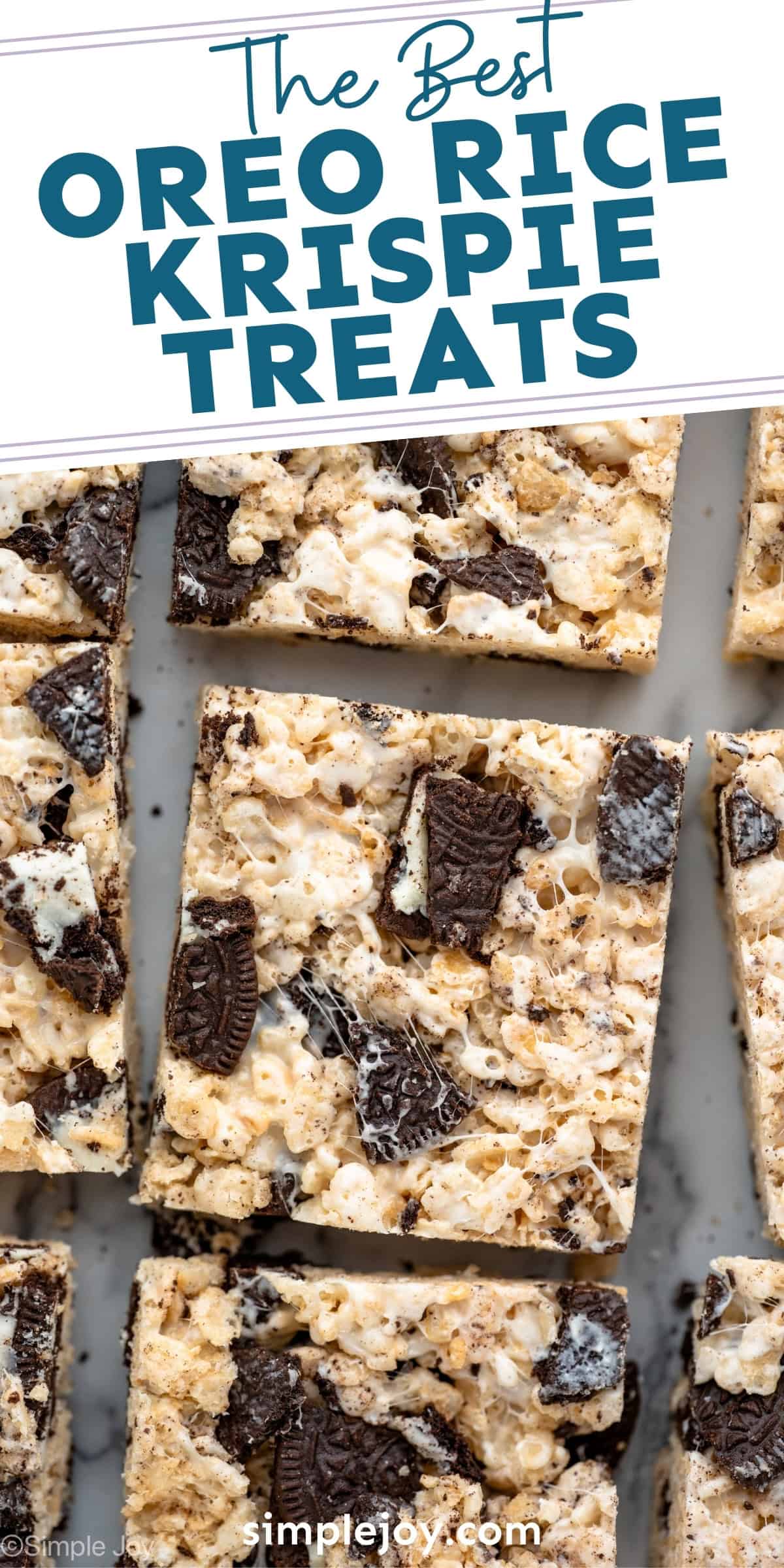 Oreo Rice Krispie Treats - Simple Joy