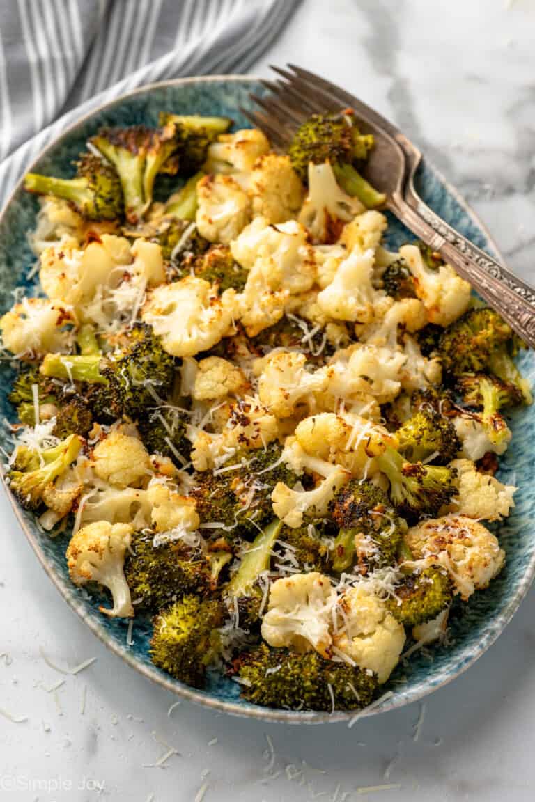 Easy Roasted Broccoli and Cauliflower - Simple Joy